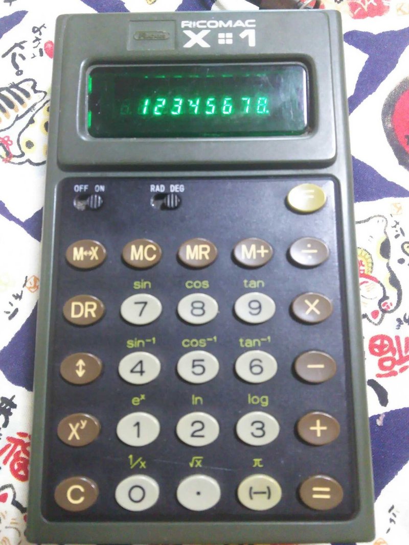 リコー関数電卓 RICOMAC X-1｜藤堂俊介