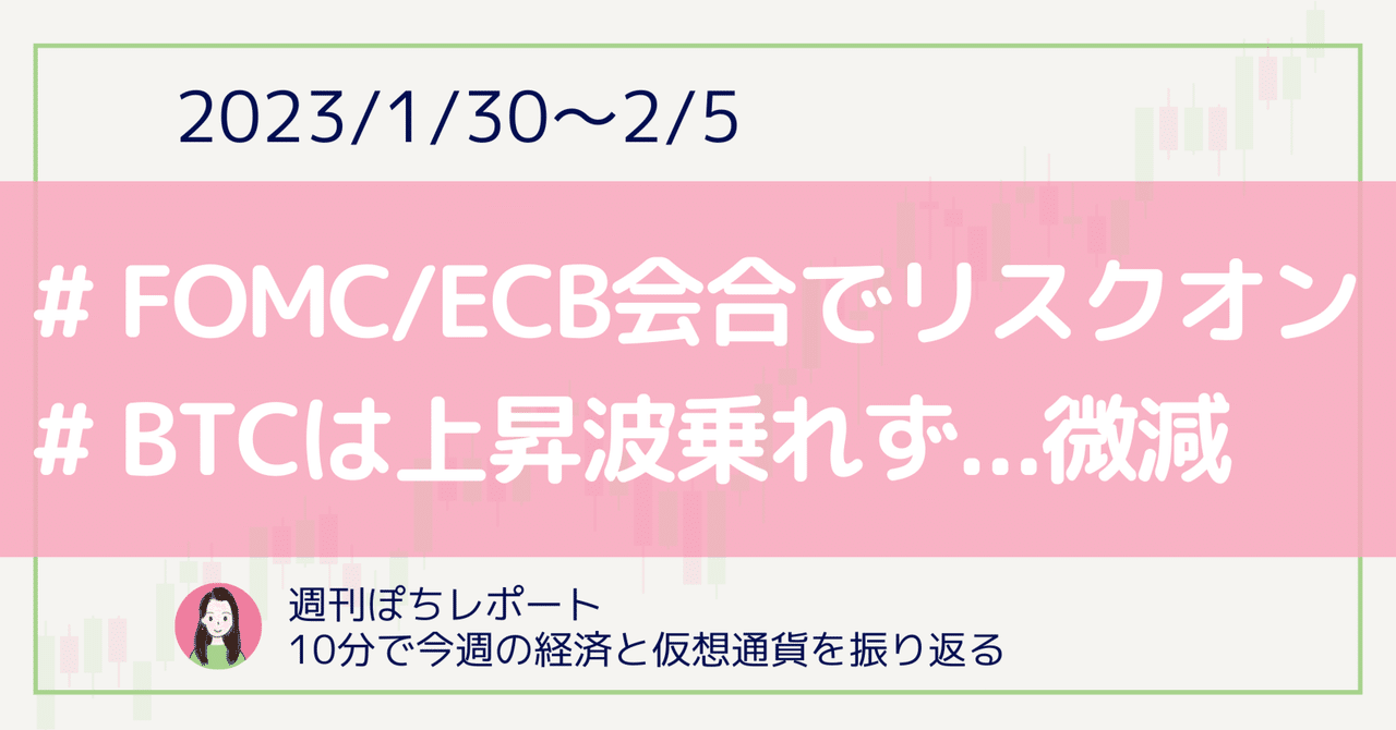 【ぽちレポ】FOMC翌週も株高続く？BTCの再び上昇の可能性は？｜アルトコイナーぽち
