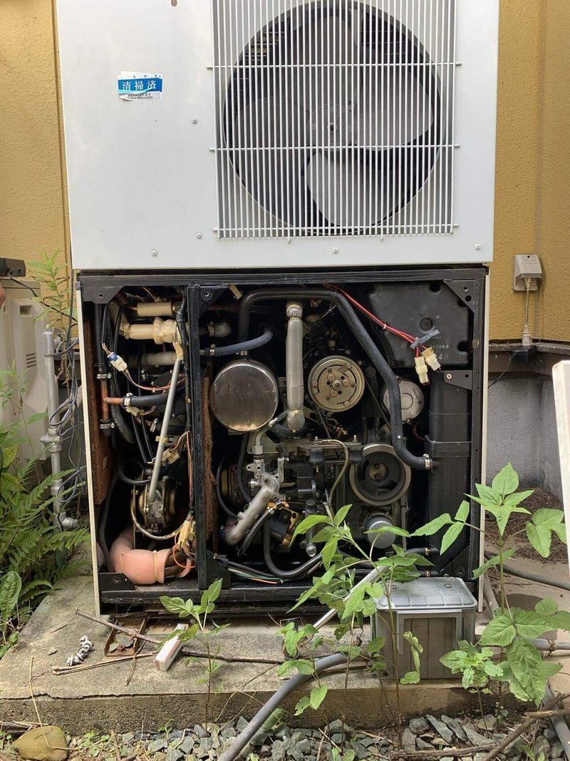 ヤマハ発動機のGHPエアコンもとうとう引退！本当に長い間ありがとう！｜NicePapa 平野 尚志