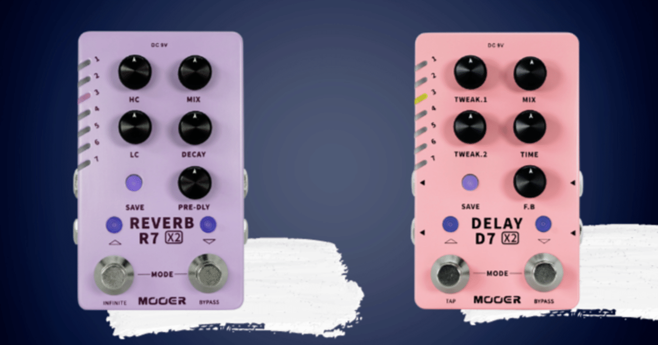 Mooerの機能あふれるX2シリーズ、空間系サウンドならD7 X2とR7 X2！｜Lep International