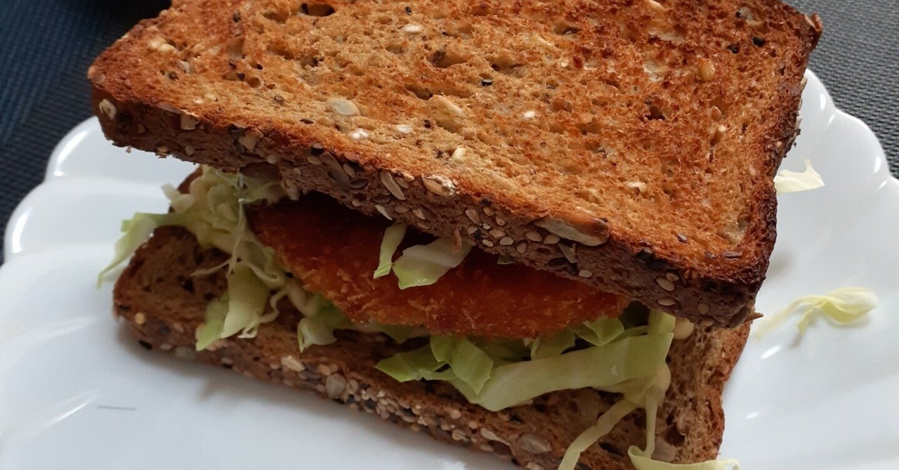 『コロッケサンド』(塩分1.6g)｜guttyo｜note