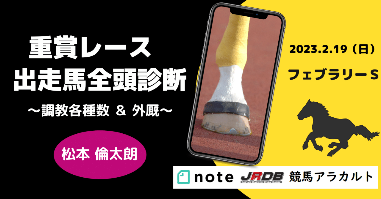 2023フェブラリーS 出走馬全頭診断～調教各指数＆外厩～｜JRDB 競馬アラカルト｜note