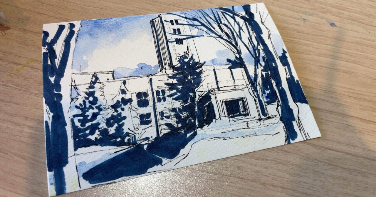 スケッチ日記2023/2/16 ペンでパパッと描く テキトー絵日記のすすめ｜nyororoのスケッチ帖