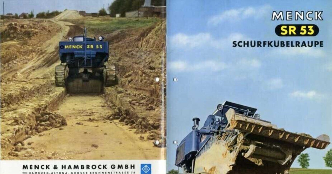 MENCK & HAMBROCK GMBH MENCK SR 53 SCHURFKÜBELRAUPE｜建設機械化ライブラリー