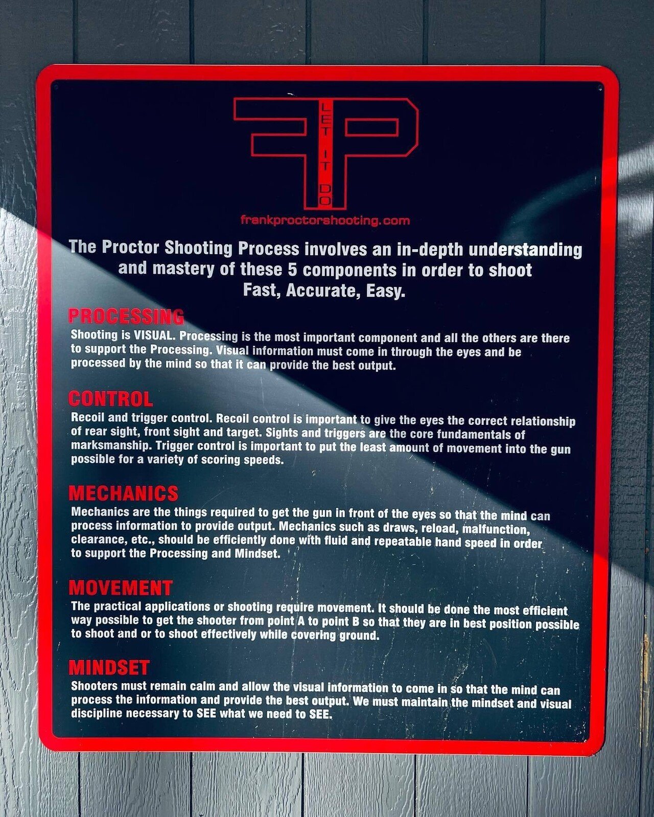 Frank Proctor Shooting｜KD Institute｜note