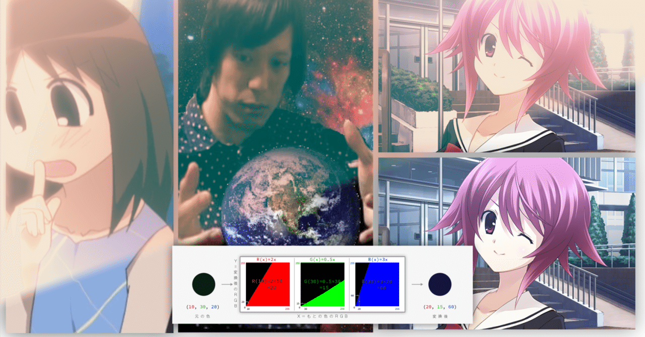 【音MAD】AviUtlのトーンカーブで色調補正｜aaa_5s