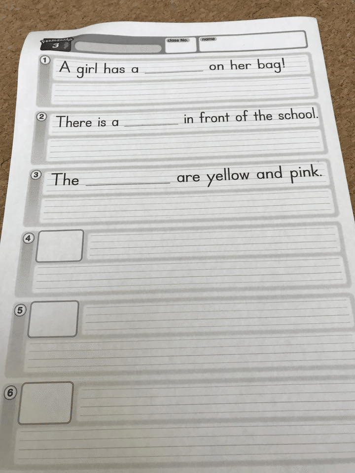 50. READY Workbook – vocabulary copying activity｜English Uplift｜note