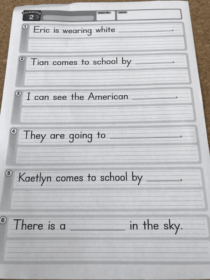 50. READY Workbook – vocabulary copying activity｜English Uplift｜note