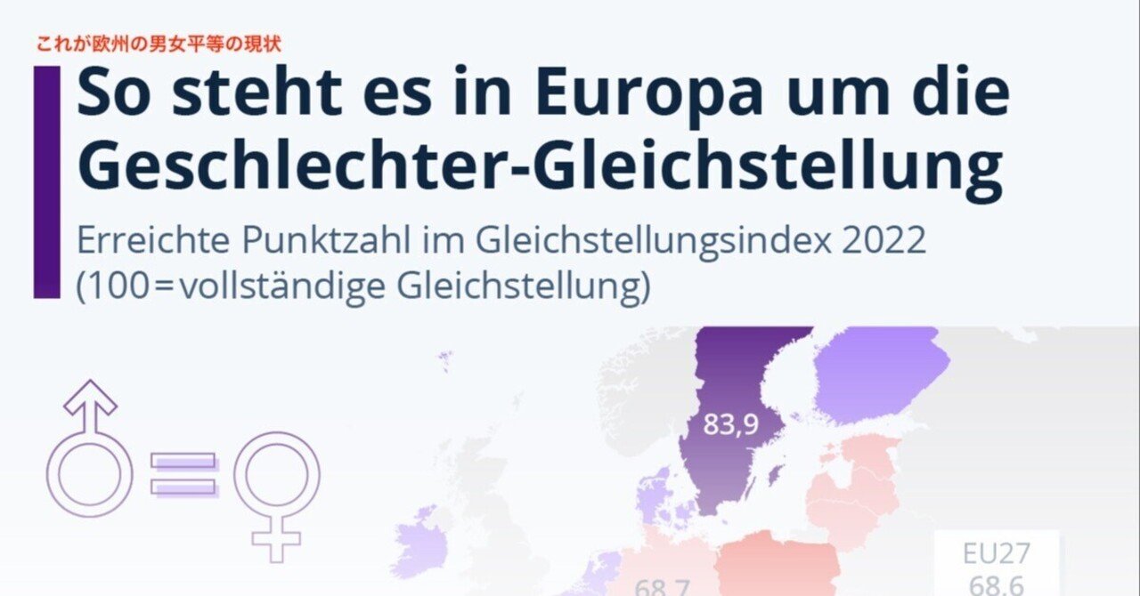 これがヨーロッパの男女平等の現状｜DigitalCreator